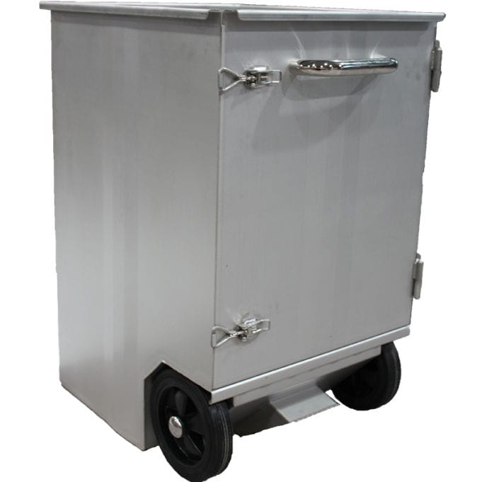 Plastic waste container - Delitek AS - stainless steel / industrial ...