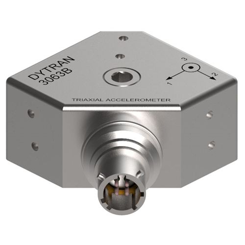 Triaxial accelerometer - 3063B - DYTRAN INSTRUMENTS - piezoelectric / IEPE / high-sensitivity
