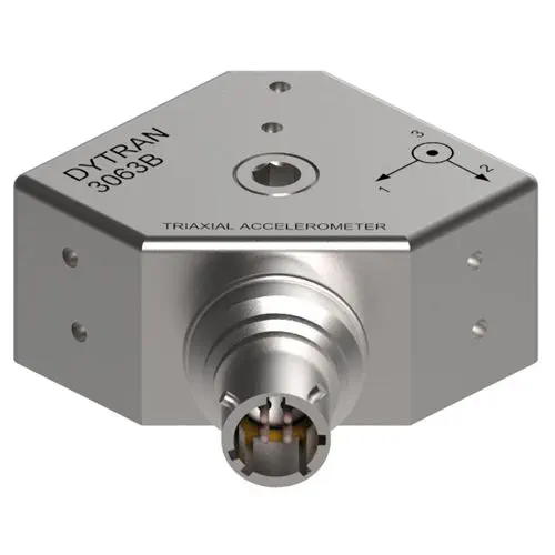 Dytran instruments triaxial piezoelectric accelerometer with amplifier