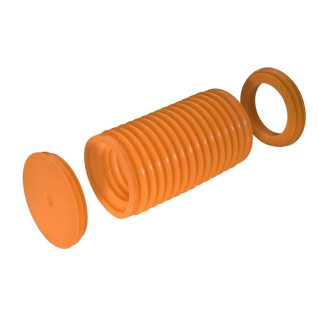 Modular protective bellows - Barbieri Rubber srl - cylindrical / rubber