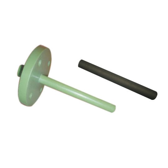 Flange thermowell - TEMPSENS - PVDF / ceramic / PTFE