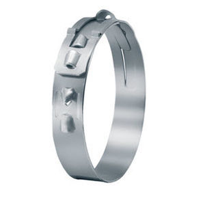 Stainless steel hose clamp - 168 - Oetiker - toothed / band