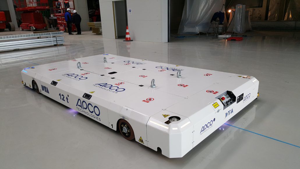 Handling automated guided vehicle - DTA - for heavy loads / optic guiding