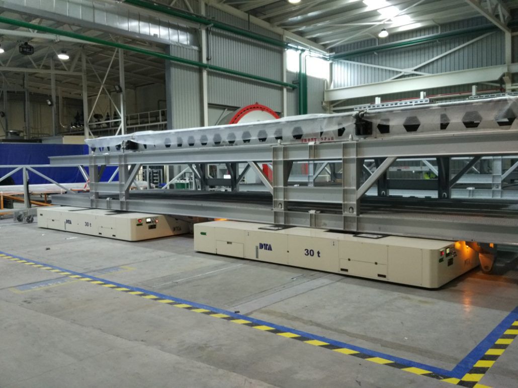 Handling automated guided vehicle - DTA - for heavy loads
