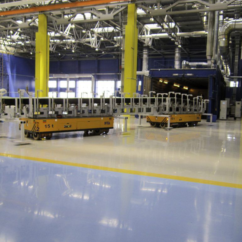 Handling automated guided vehicle - DTA - for heavy loads