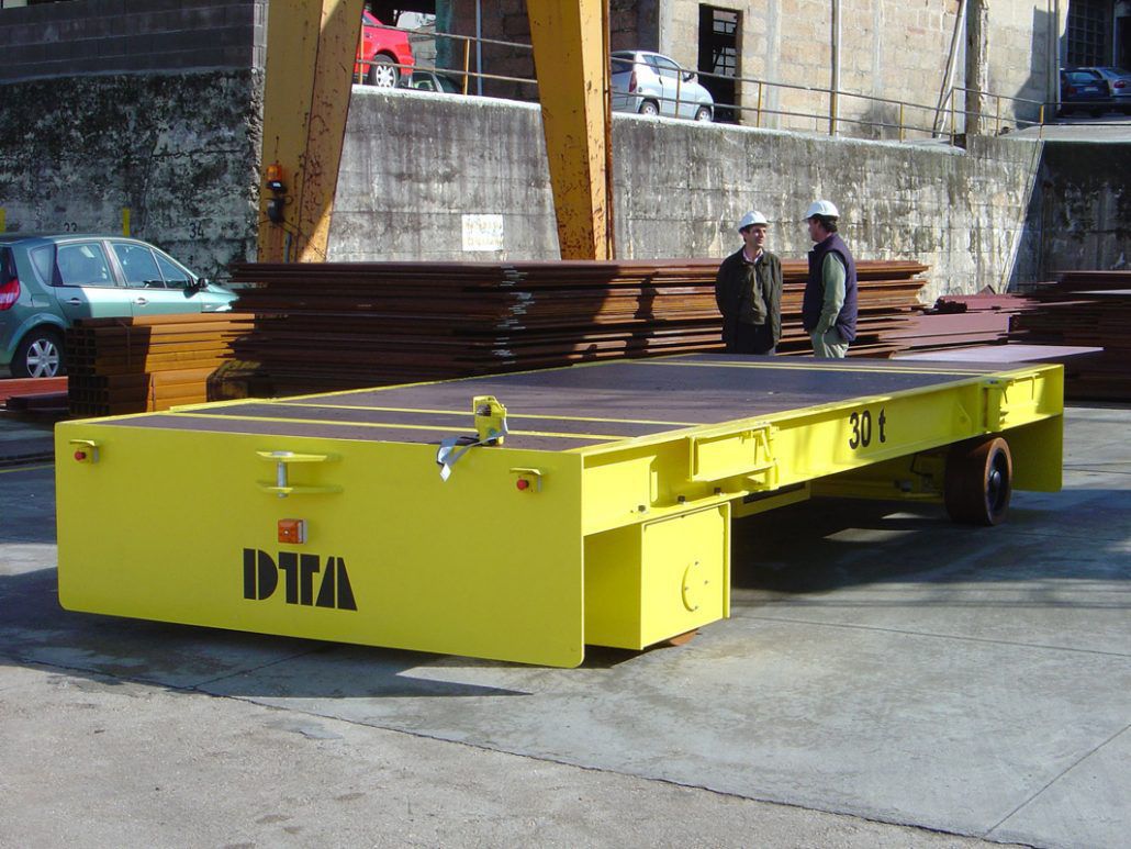 Electric self-propelled cart - DTA - 2-axle / for shipbuilding