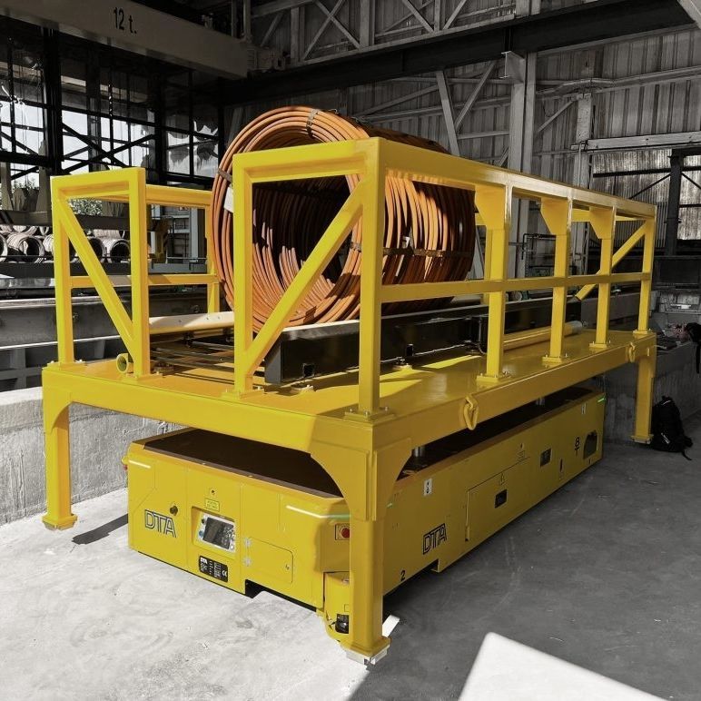 Handling automated guided vehicle - DTA - for heavy loads / for assembly