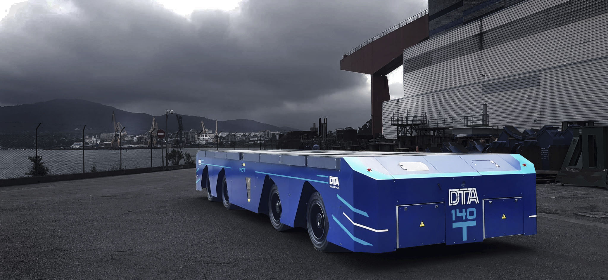 Electric self-propelled trailer - DTA - 2-axle / for heavy loads