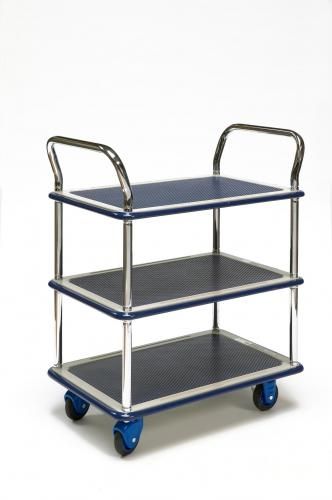 Service cart - NB series - LECQ EQUIPEMENT - metal / shelf / multipurpose