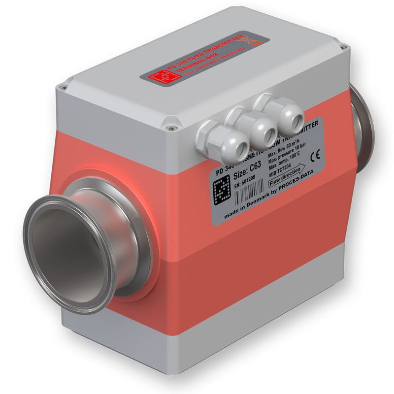 Volume flow transmitter - PD340 C63 - PROCES-DATA A/S - for liquids ...
