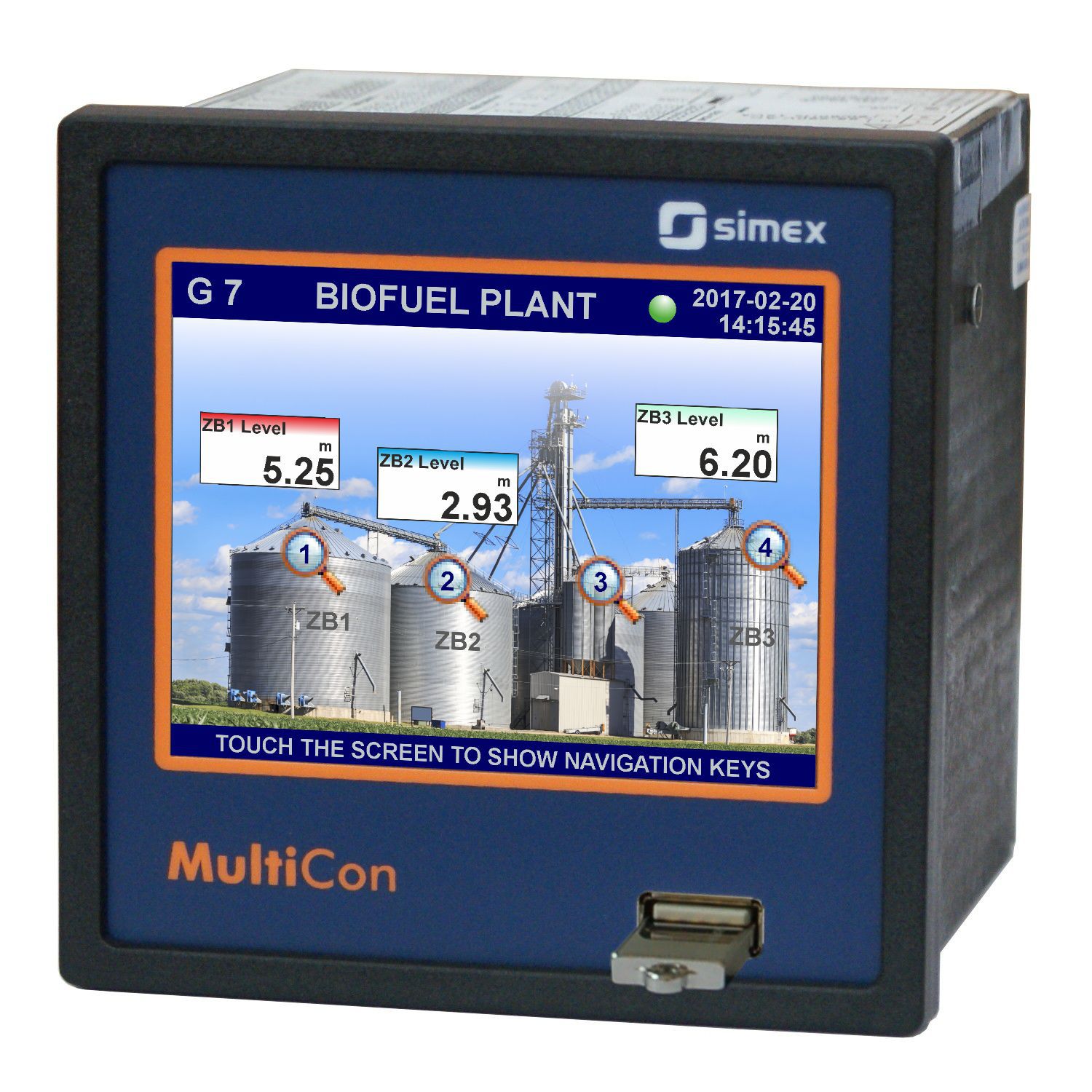 Touch screen HMI - MultiCon CMC-99 - SIMEX Sp. z o.o. - panel-mount / housed / LCD