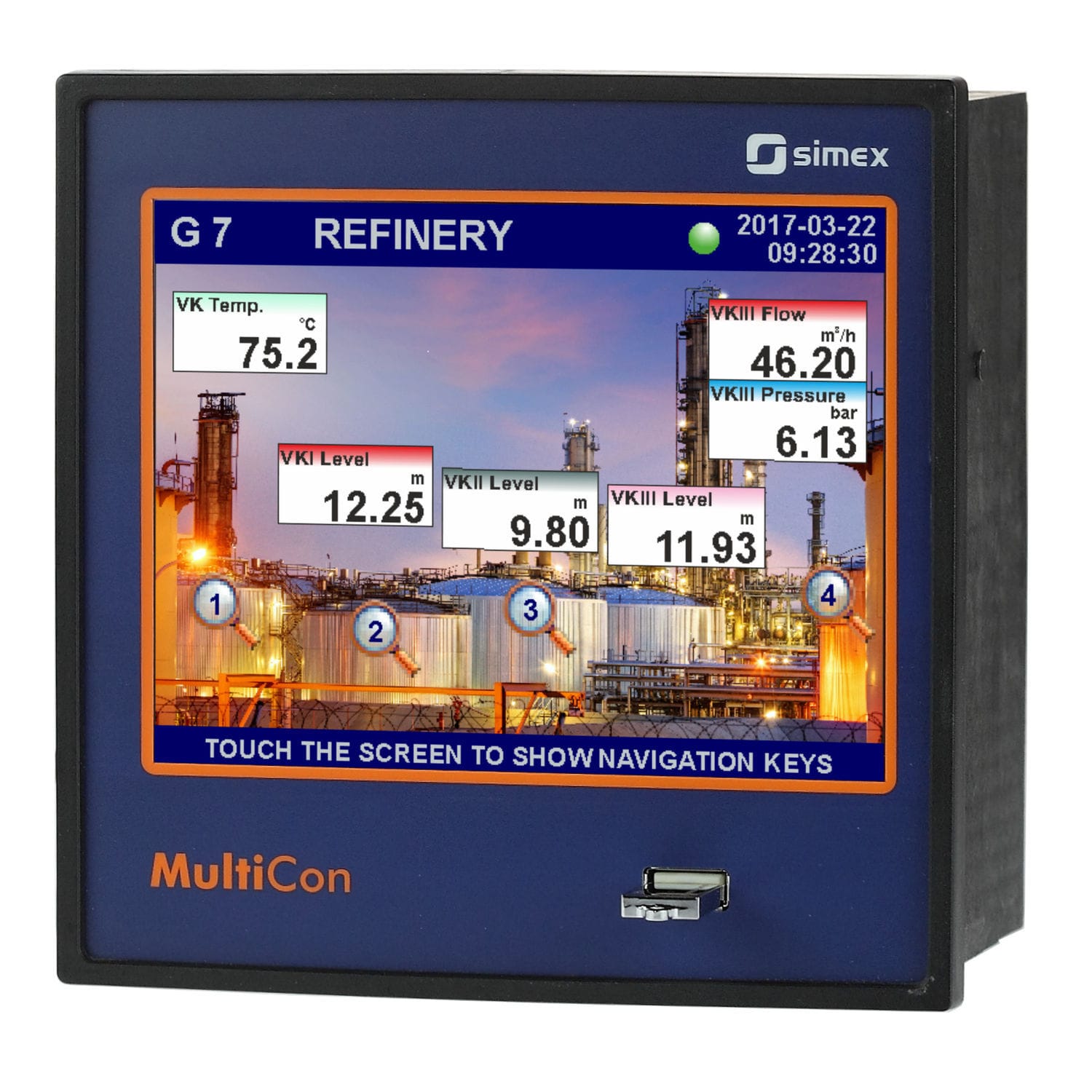 Touch screen HMI - MultiCon CMC-141 - SIMEX Sp. z o.o. - panel-mount / housed / compact