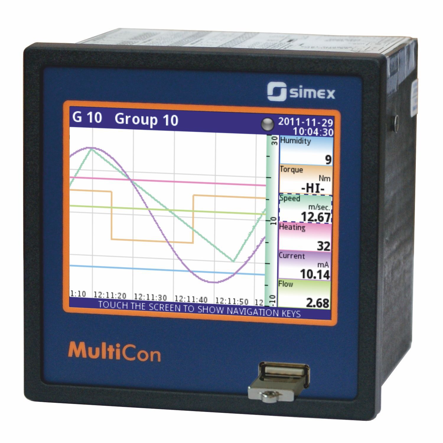 Digital flow meter / for liquids / for gas / for solids - MultiCon CMC-141 - SIMEX Sp. z o.o.