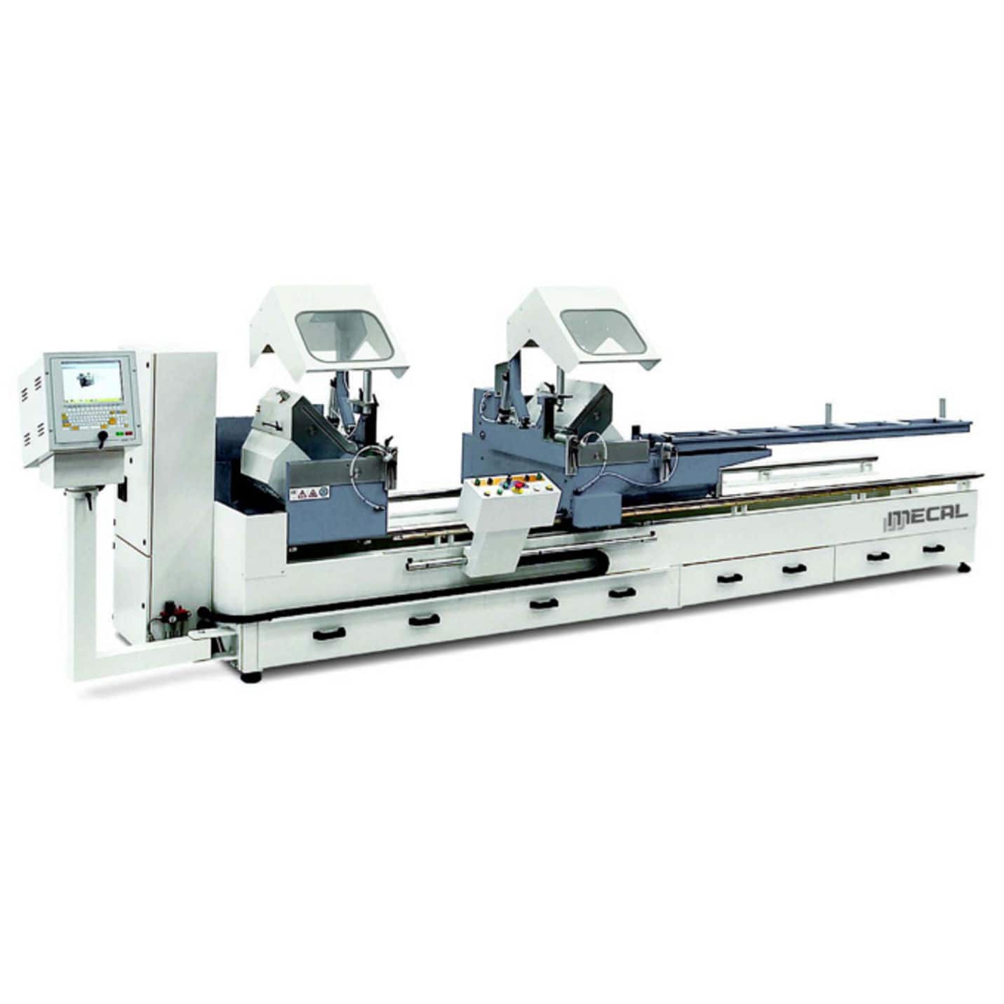 Plastic double-head miter saw - SW 453 ARGUS-3 - MECAL - for aluminum