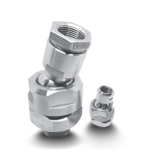 Angled ball joint - SN series - C.B.N. - metal / stainless steel / threaded