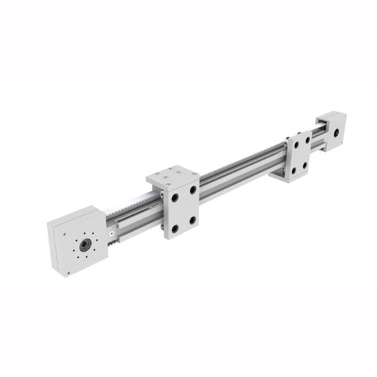 Aluminum linear guide unit - C.T.S. - slide / with belt transmission