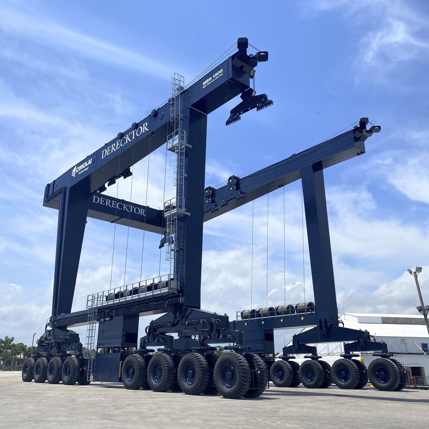 Mobile gantry crane - MBH 1500 US t - CIMOLAI TECHNOLOGY - for ship loading