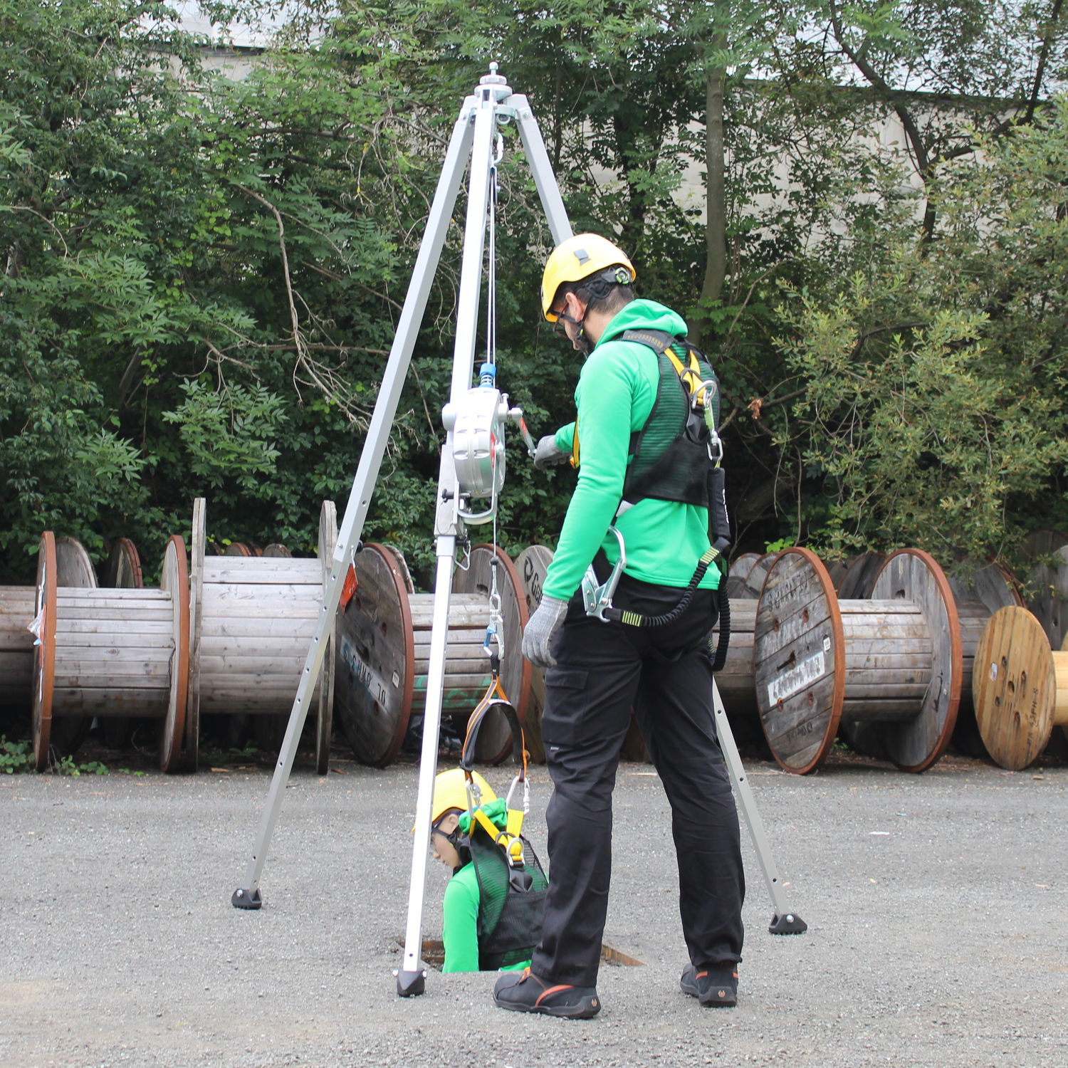 Security tripod - ELYTRA - fall-arrest