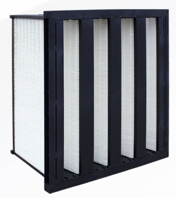 Air filter - MV-HT series - Mikropor - panel / V-form / high-temperature