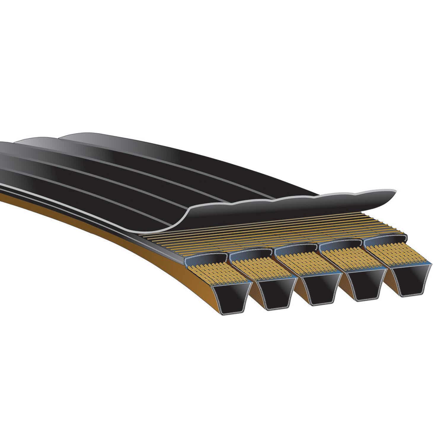 Banded belt - PREDATOR® POWERBAND® - Gates - trapezoidal / V / pulley