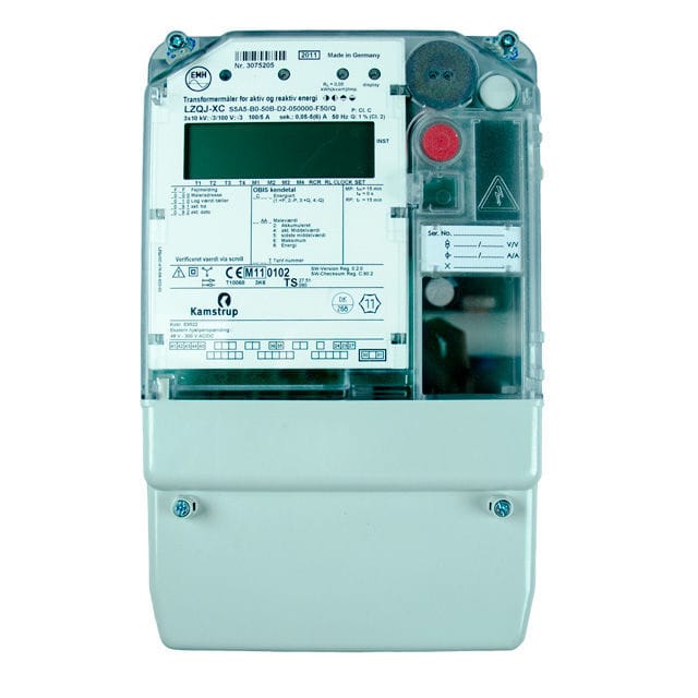Wall-mounted electric energy meter - Kamstrup Instumenation - with LCD ...