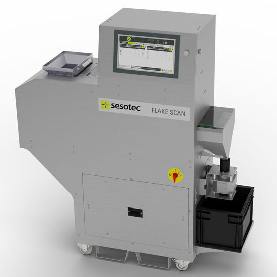 Plastic flake analyzer - FLAKE SCAN - Sesotec GmbH - for quality control