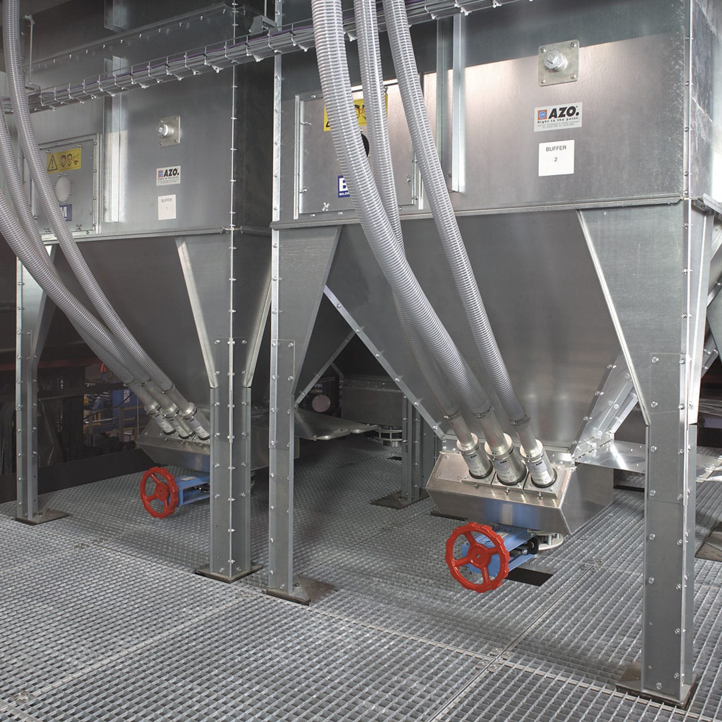 Hopper connector - AT 500 series - AZO Group - pneumatic / discharge ...