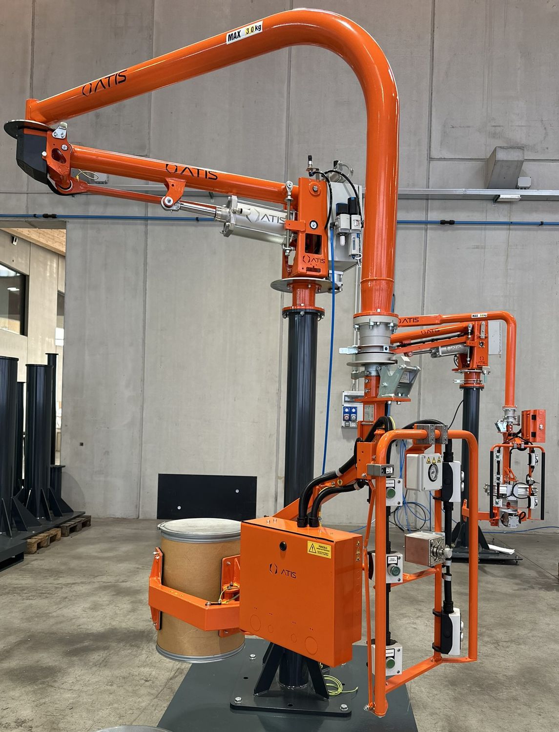 Pneumatic manipulator - Atismirus 80 PP - ATIS s.r.l. - with gripping tool / ATEX / industrial