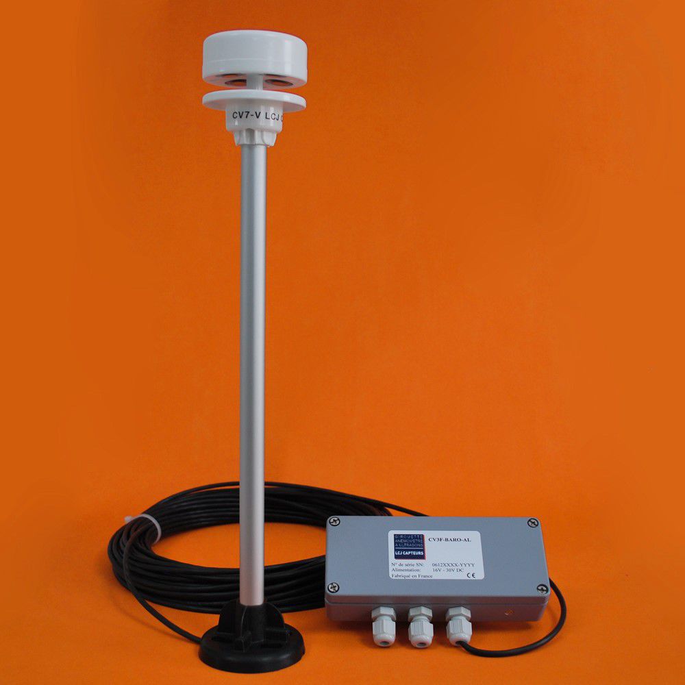 Ultrasonic anemometer - CV7-V-420_AL - LCJ CAPTEURS - static / wind vane