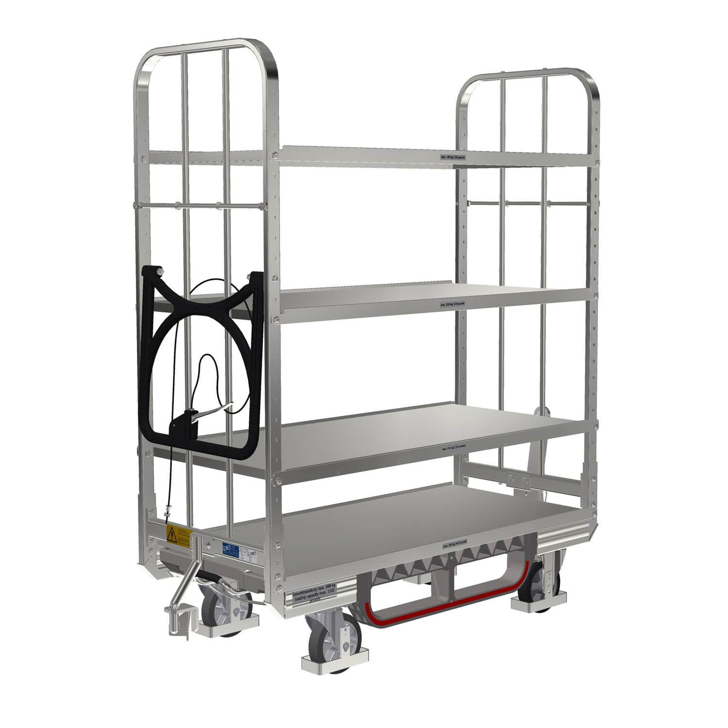 Transport trolley - KLT 600 E4 VKD ESDBR - LKE GmbH - Excellence in Material Handling - handling ...