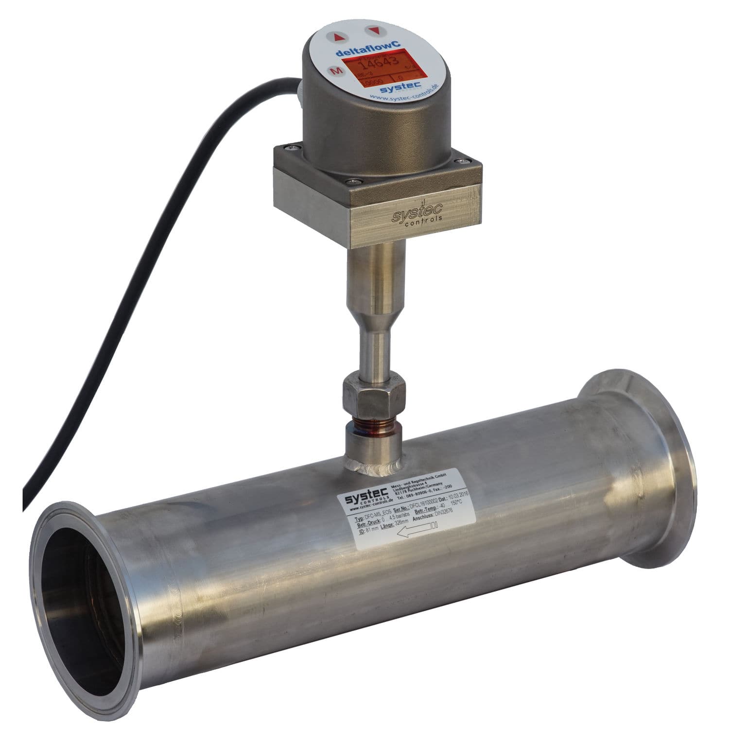 Mass flow meter - Deltaflow C - systec Controls - differential pressure ...