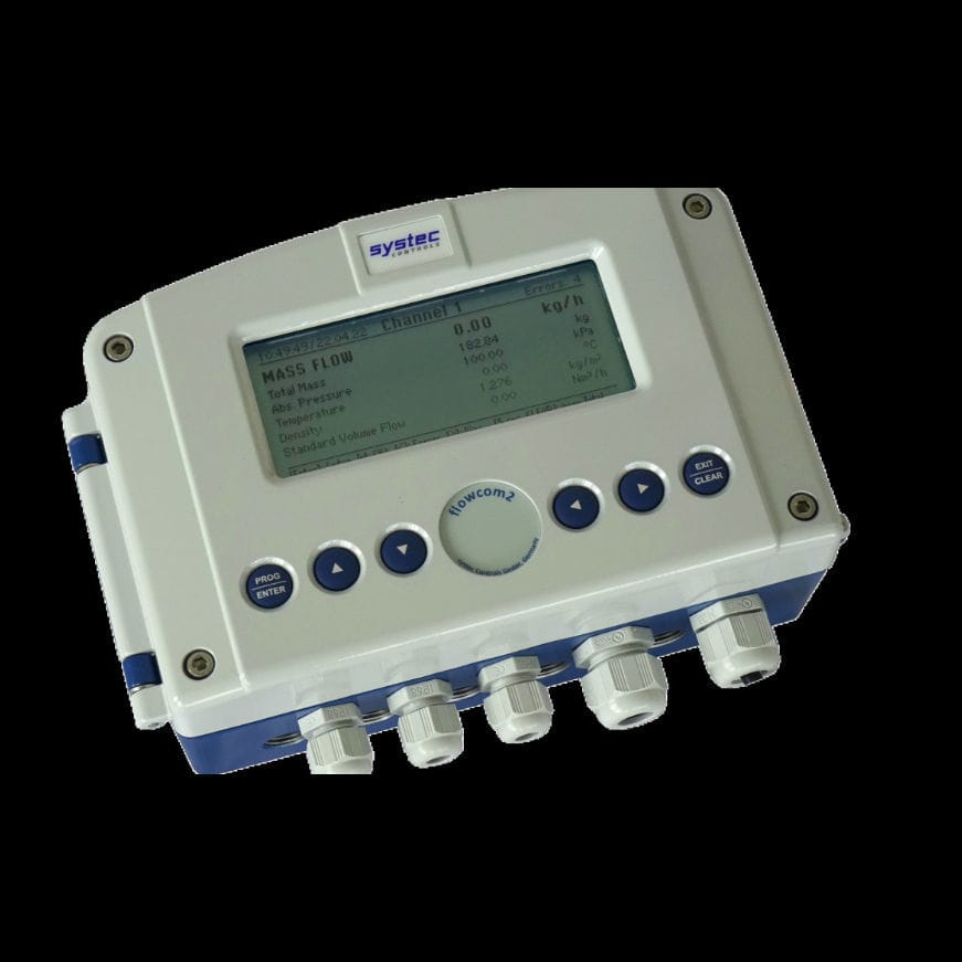 Liquids and gase flow computer - FLOWCOM2 - systec Controls