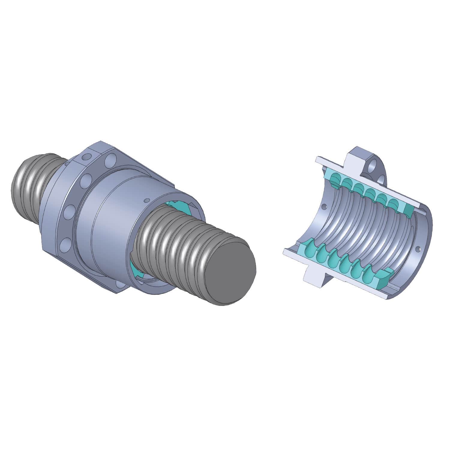Steel ball screw - 8446 - Steinmeyer Holding GmbH - precision / rolled ...