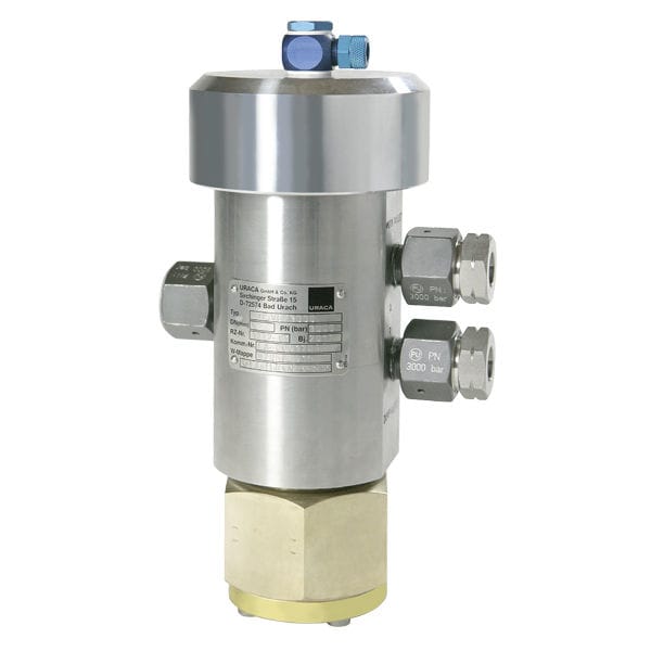 Pneumatically-operated valve - PUSV series - URACA GmbH & Co.KG - shut ...