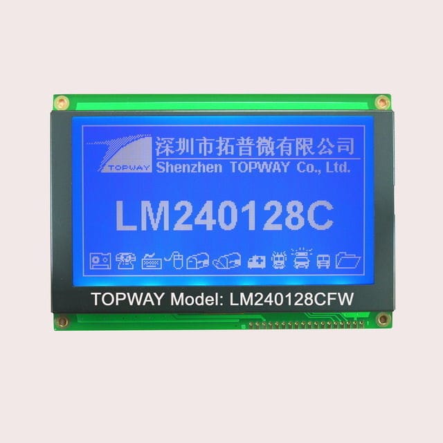 LCD display - LM240128CFW - TOPWAY LCD - graphic / monochrome / 240 x 128