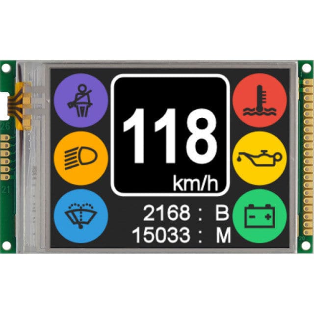 Smart display module - HMT028ATB-C - TOPWAY LCD - TFT LCD / resistive ...