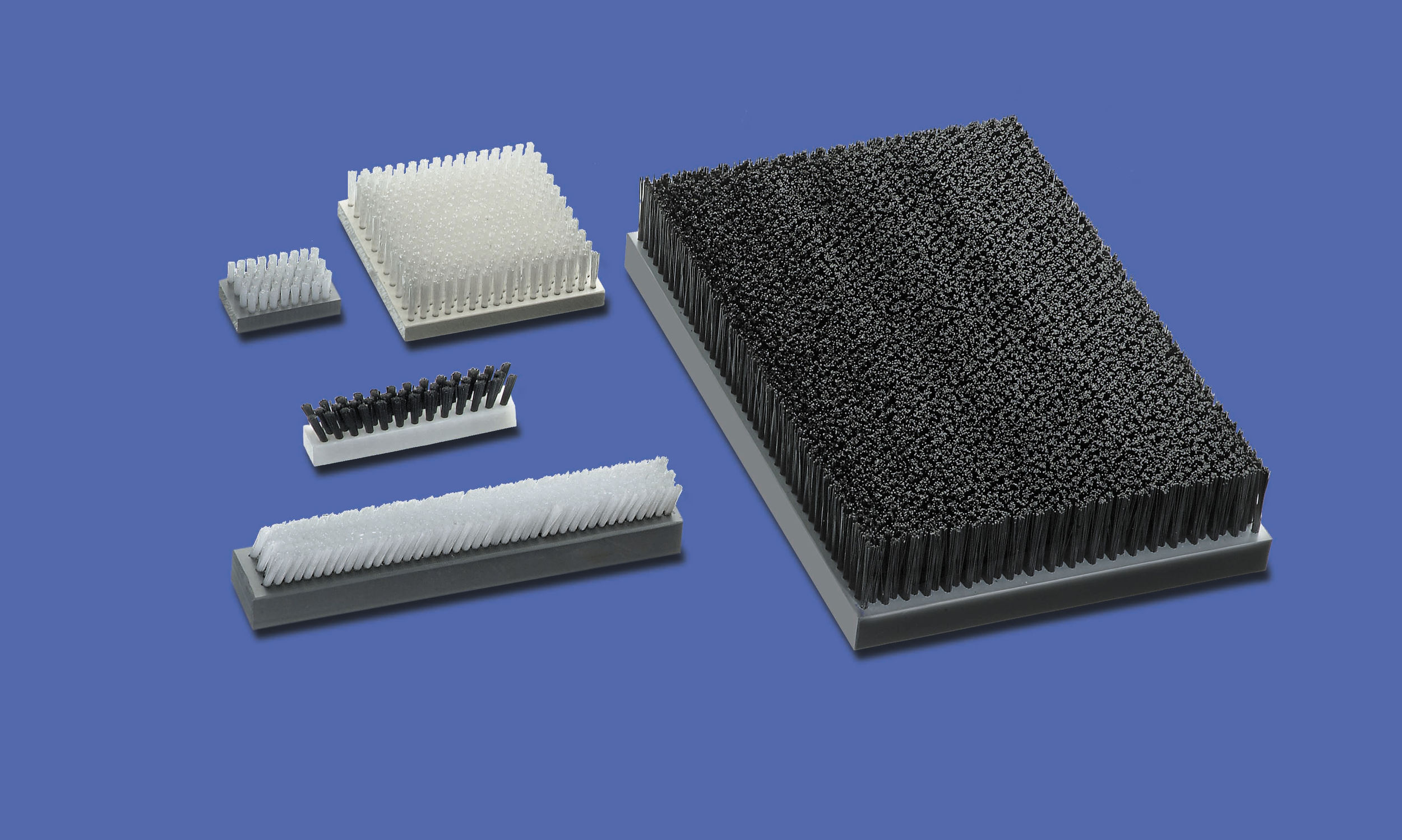 Plate brush - Lessmann - cleaning / steel / flexible