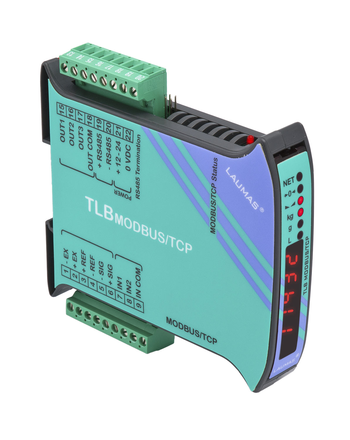LED display weight indicator-transmitter - TLB MODBUS/TCP - LAUMAS ...