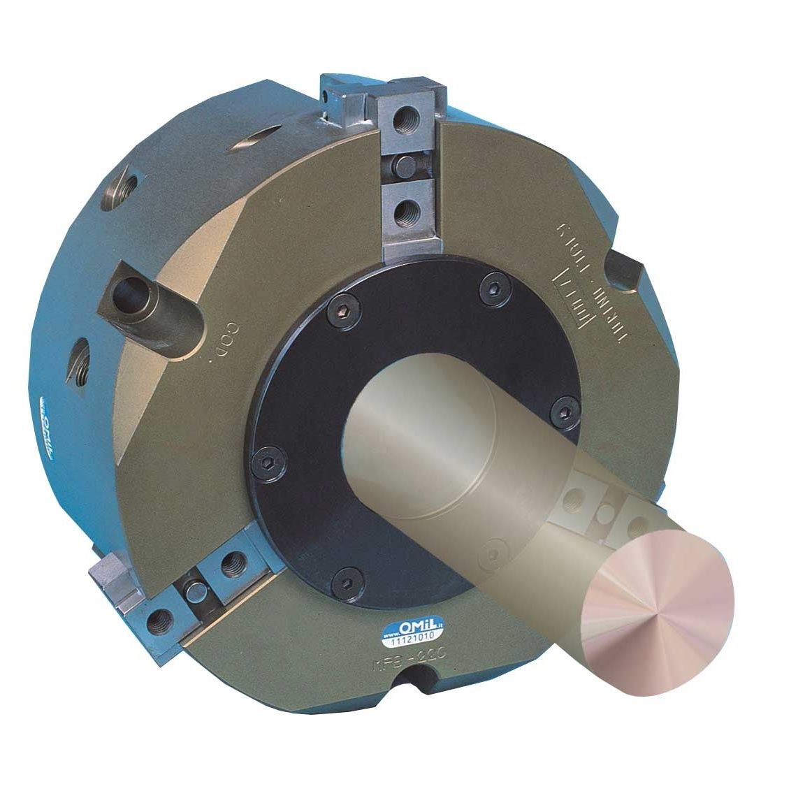 Pneumatic gripper - MFB - OMIL - concentric / 3-jaw / for handling systems