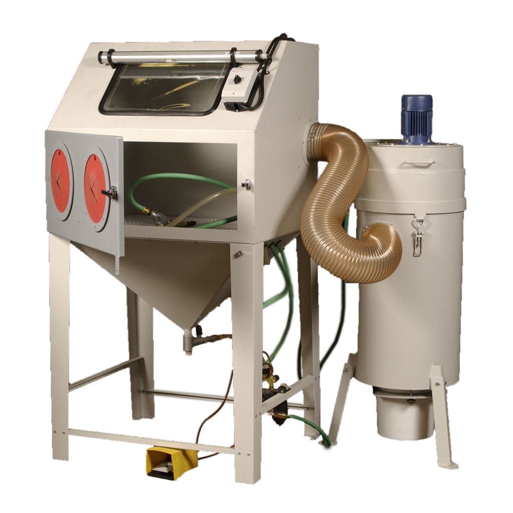 Suction blast cabinet - Smart Cab - Hodge Clemco - manual / compact