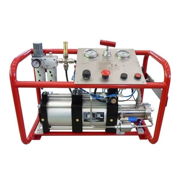 Piston pressure booster - GB-150-1 - Multi-coupling-system - gas / oil ...