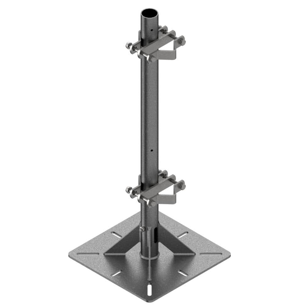 Galvanised steel base plate - 1130 series - INGESCO - horizontal