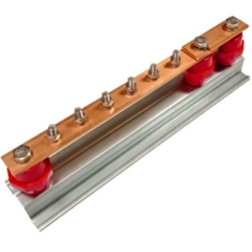 Copper busbar - 25010 series - INGESCO - stainless steel / grounding