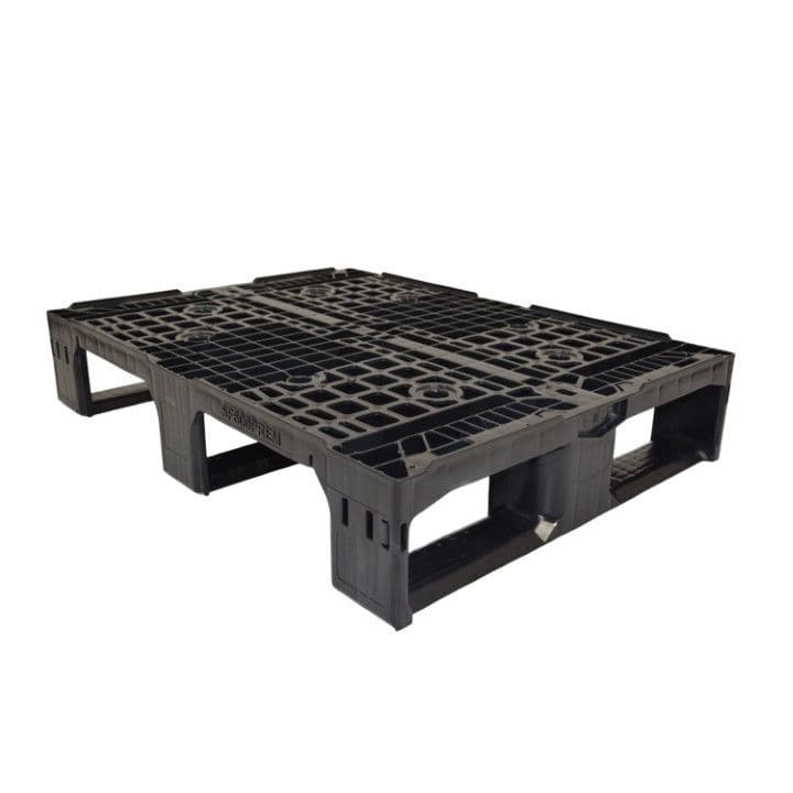 Recycled plastic pallet - SF 600 PREM - SMART FLOW EUROPE - HDPE / Euro ...