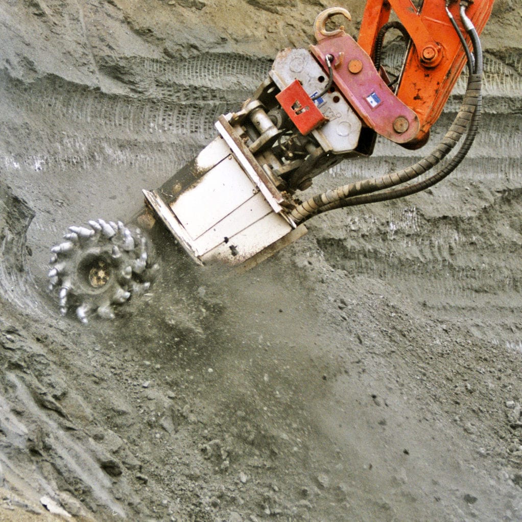 Excavator hydraulic milling cutter - MA520 - Sandvik Mining and Rock ...