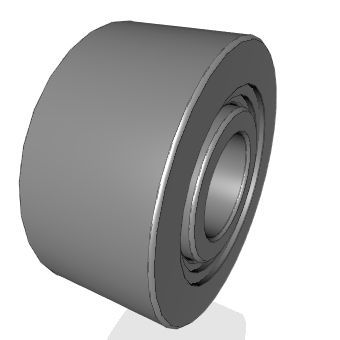 Heavy-duty cam follower - NAC 11 series - Nadella Group - stud / metallic