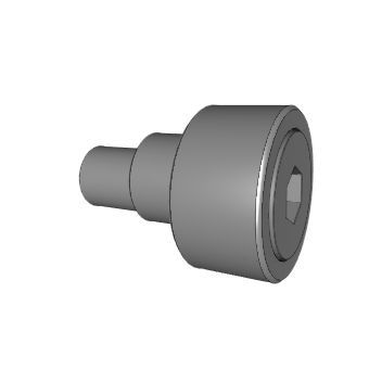 Heavy-duty cam follower - GCUR series - Nadella Group - stud / metallic