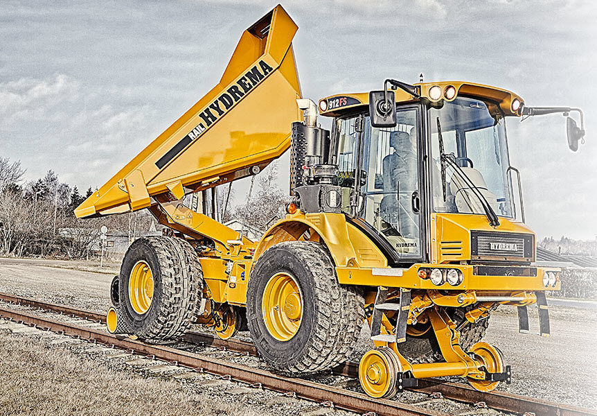 Articulated dump truck - 912FS Rail - Hydrema A/S - diesel / all-terrain