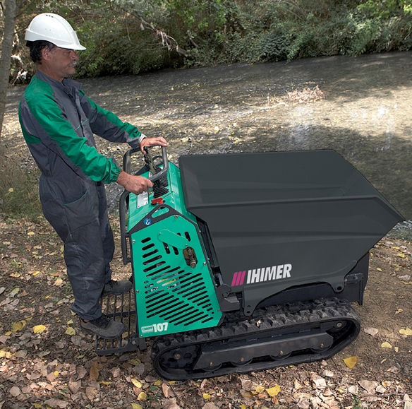 Crawler mini dumper / diesel / front-loading / lift-skip - Carry 107 ...