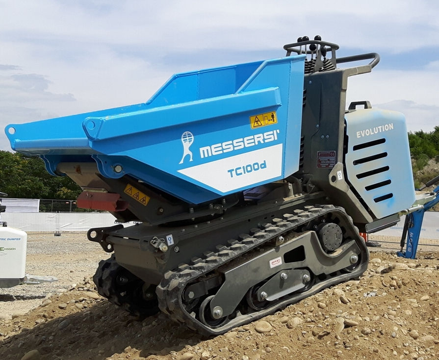 Tracked mini dumper - TC100D - Messersì S.p.A. - diesel / self-loading